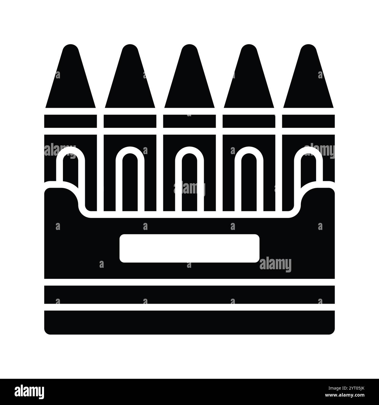 Check this carefully crafted icon of crayon, Pack of colored pencils ...