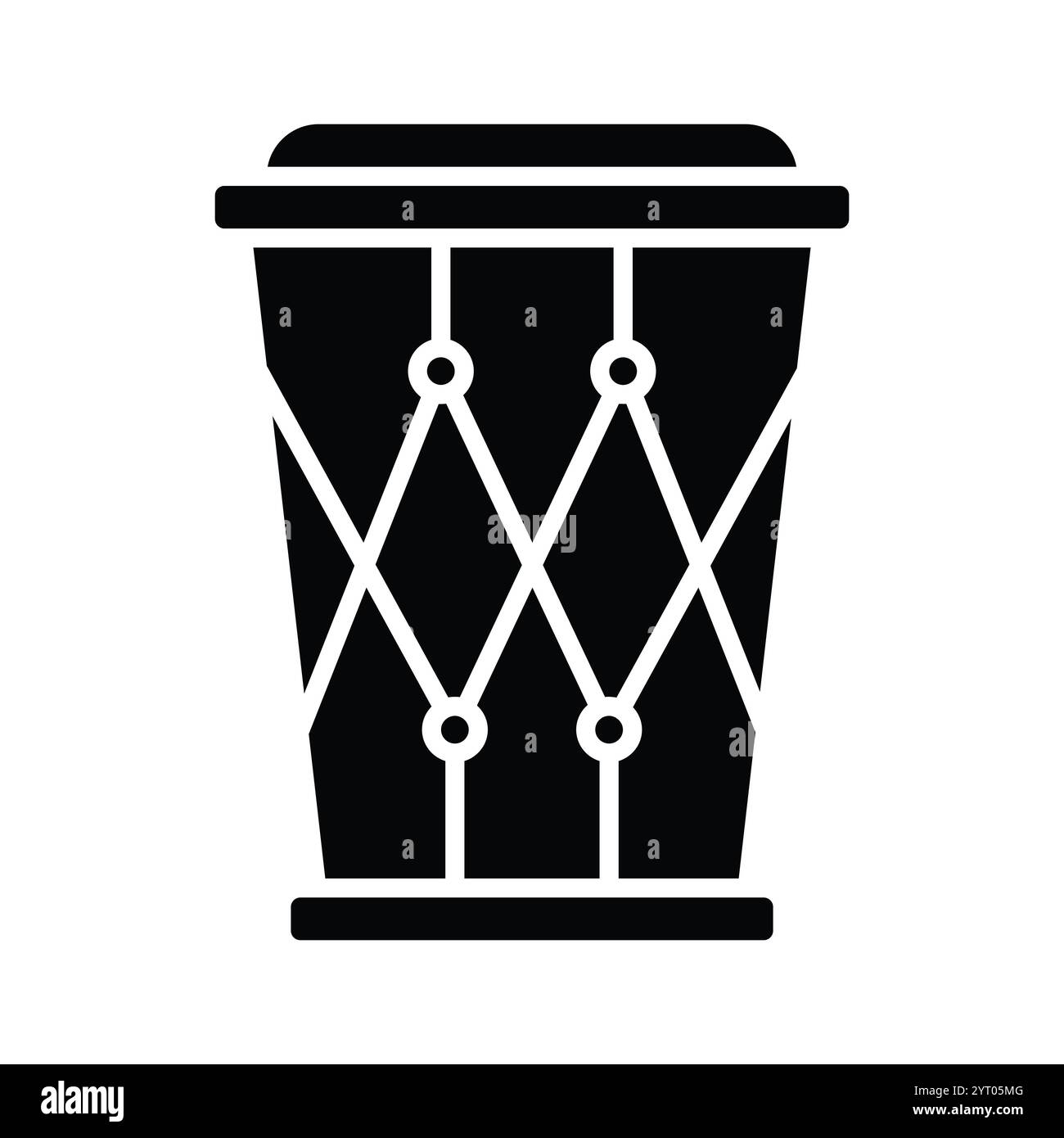 Beautifully designed icon of djembe in modern style, ready to use ...