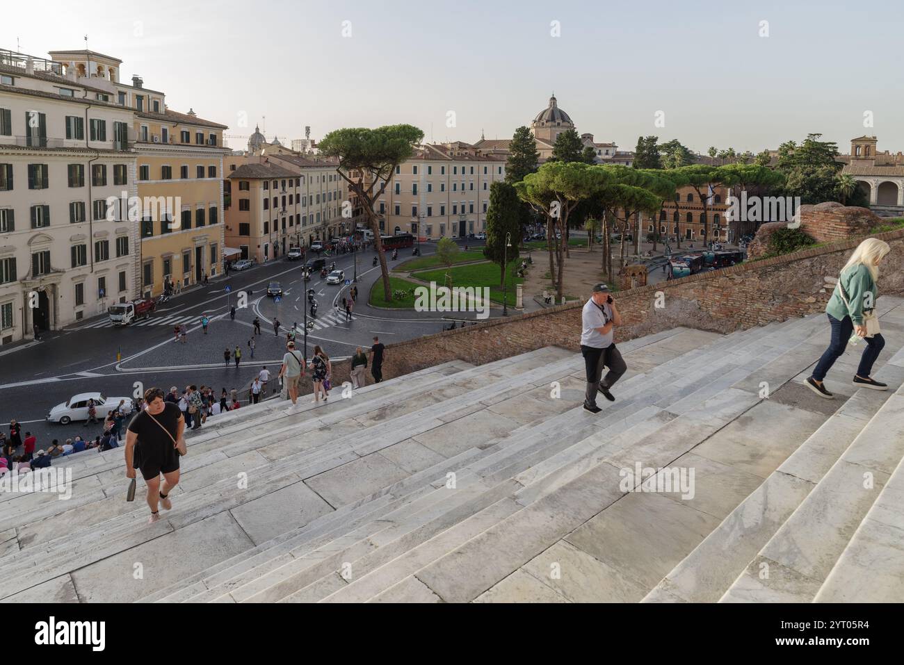 Scalinata dell'Ara Coeli stairs below the Santa Maria Basilica at ...