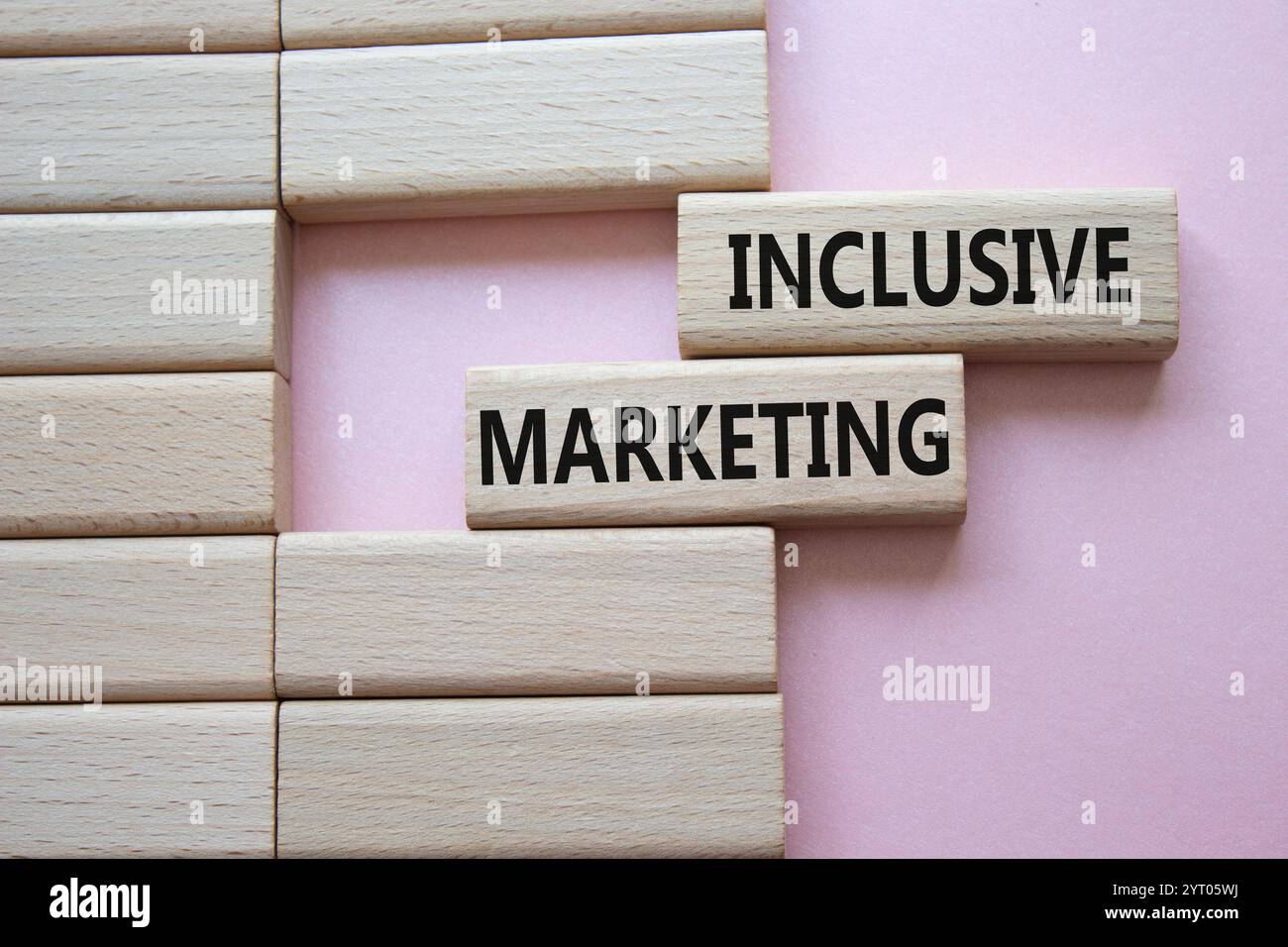 Inclusive Marketing symbol. Wooden blocks with words Inclusive ...