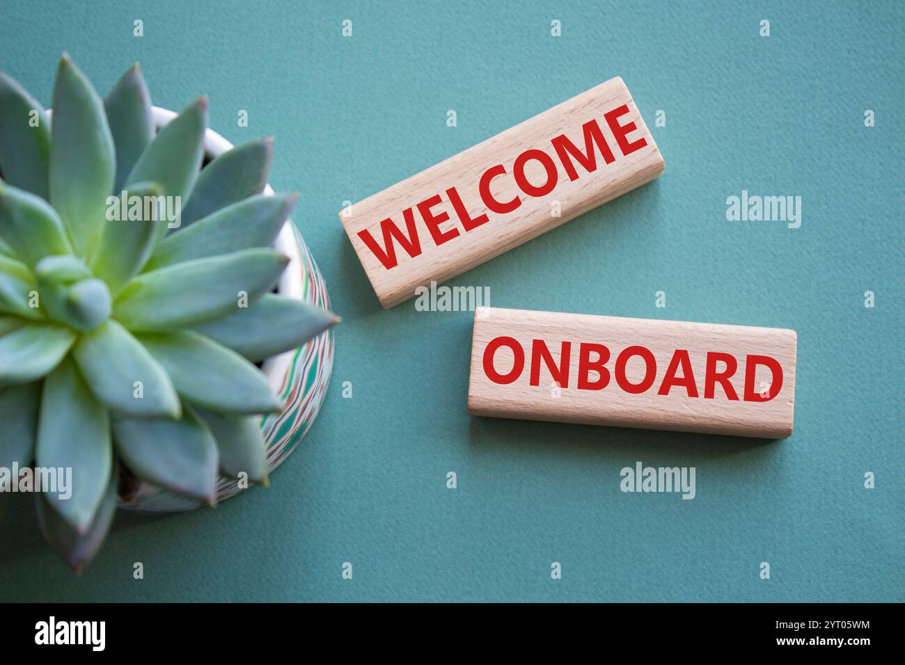 Welcome onboard symbol. Concept words Welcome onboard on wooden blocks ...