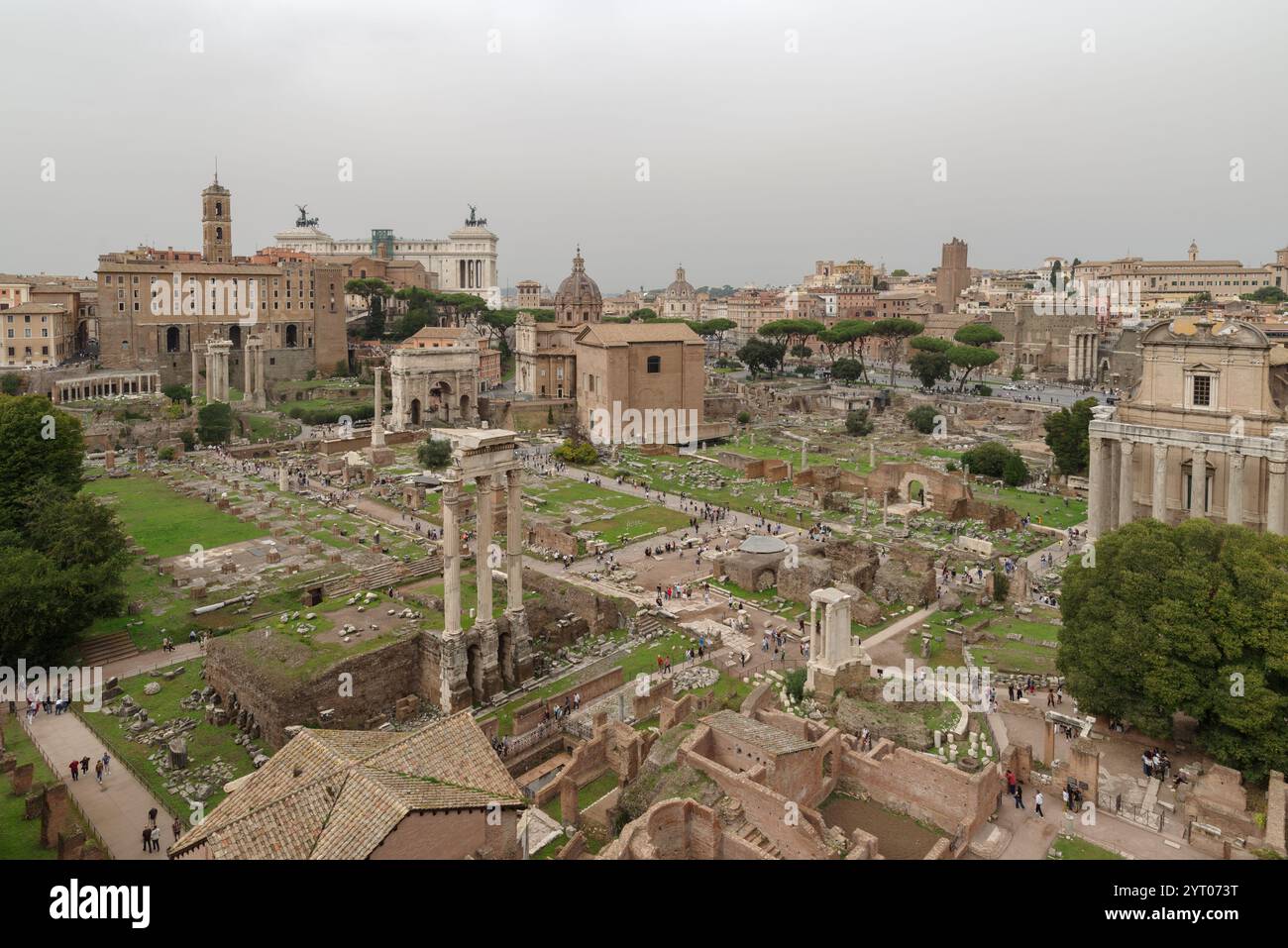 Roman Forum. Vast area of Roman temples & buildings excavated in ...