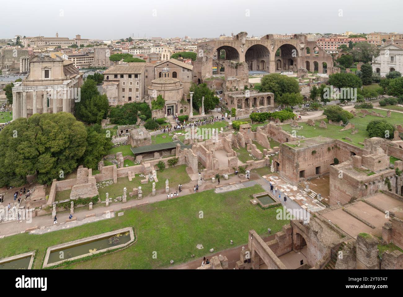 Roman Forum. Vast area of Roman temples & buildings excavated in ...