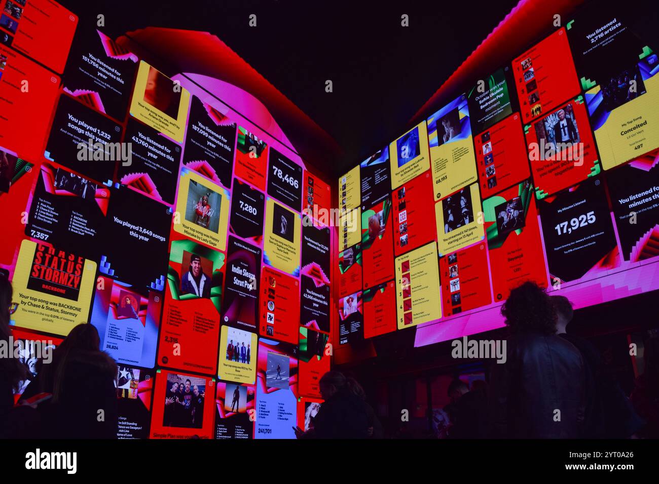 London, UK. 5th December 2024. The huge immersive screen at Outernet in ...