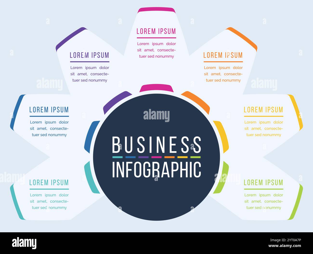 7 Steps Infographic design 7 steps, objects, elements or Options ...