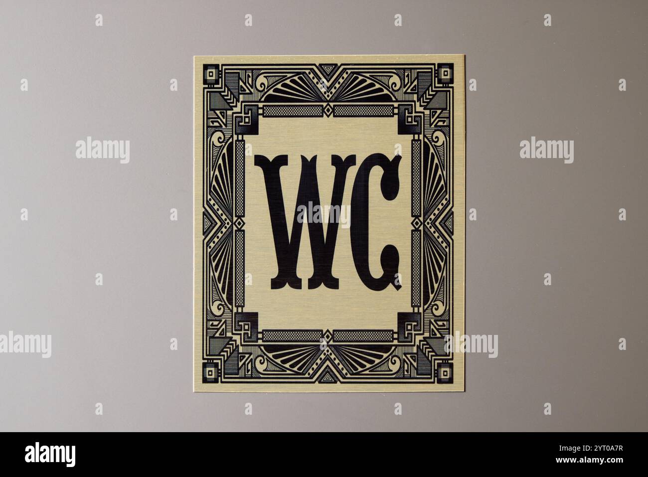 A beautifully crafted Vintage WC Sign Decoration designed specifically ...