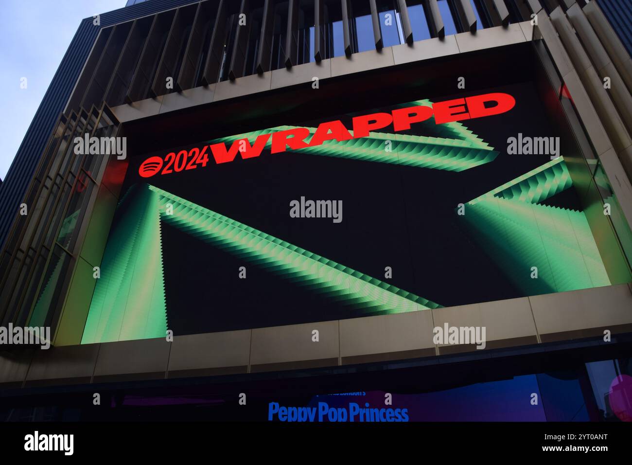 London, UK. 5th December 2024. A screen at Outernet in London's West ...
