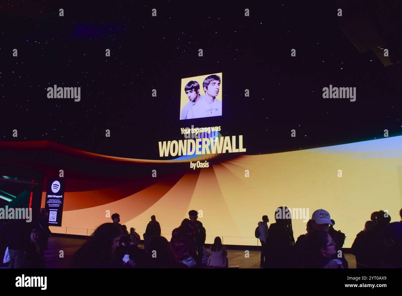 London, UK. 5th December 2024. The huge immersive screen at Outernet in ...