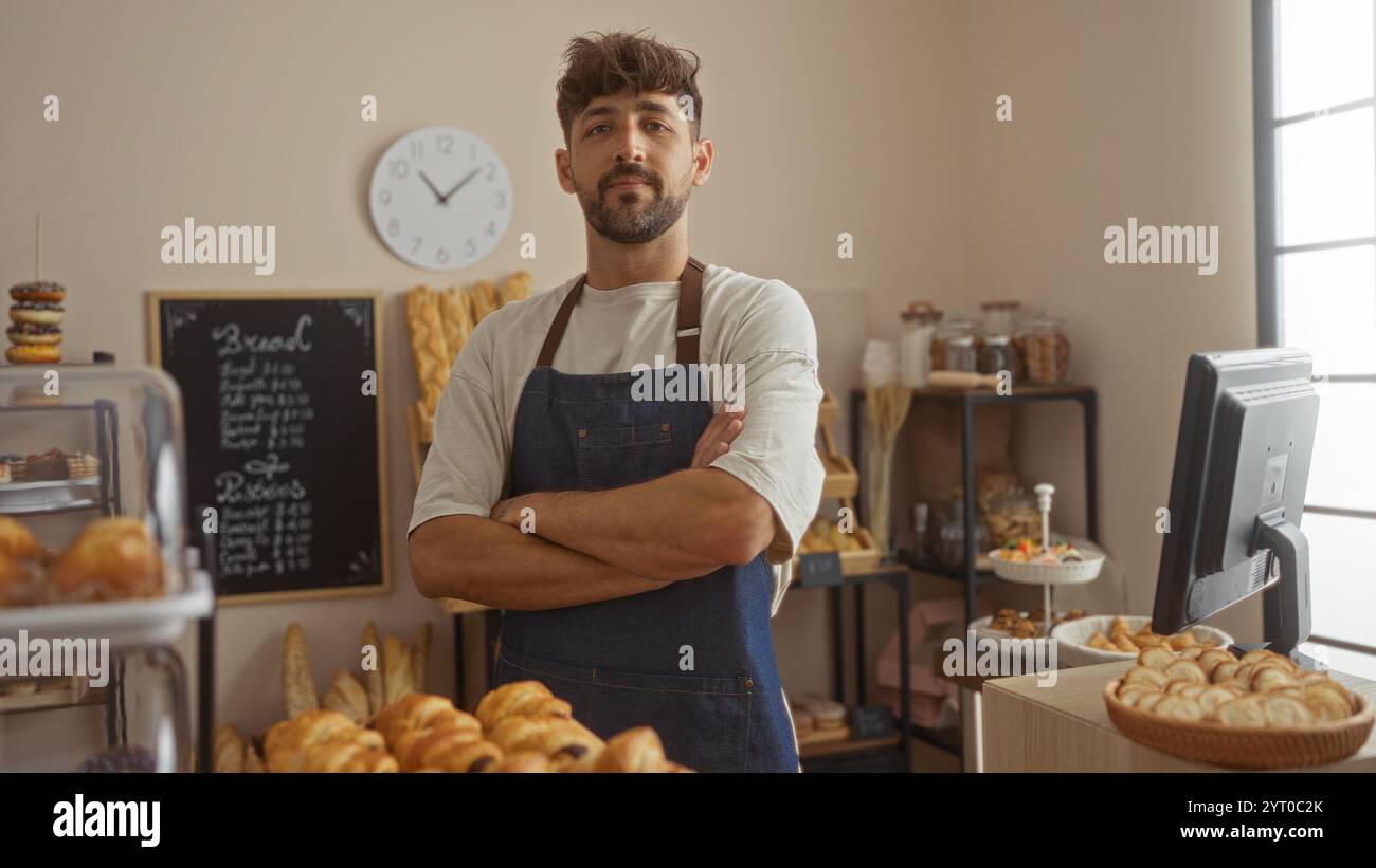 Bakery shop vendor in apron hi-res stock photography and images - Alamy