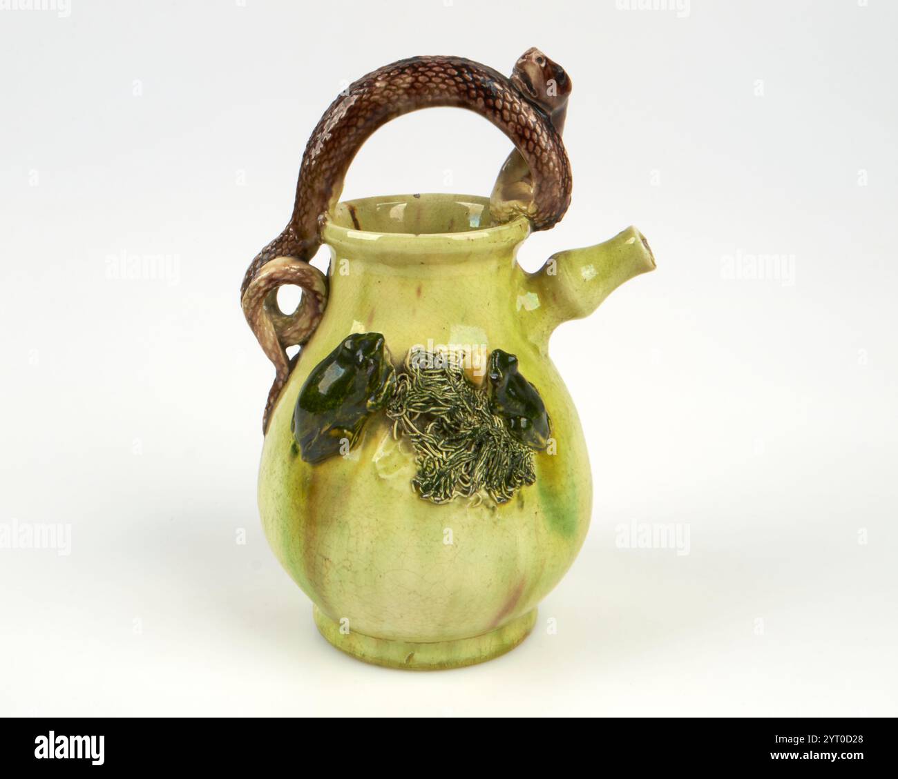 Antique 19thc. Tardioc Felix Menton French Palissy majolica pottery ...