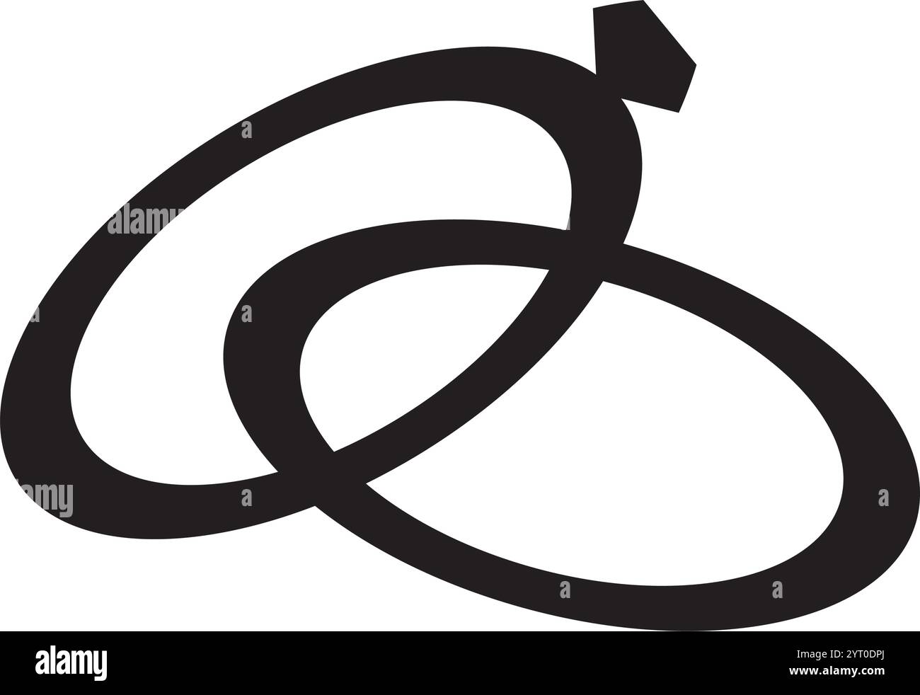 wedding rings silhouette design Stock Vector Image & Art - Alamy