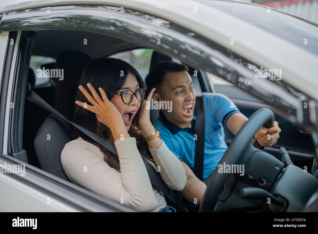 Experience unforgettable reactions while driving a car, full of ...