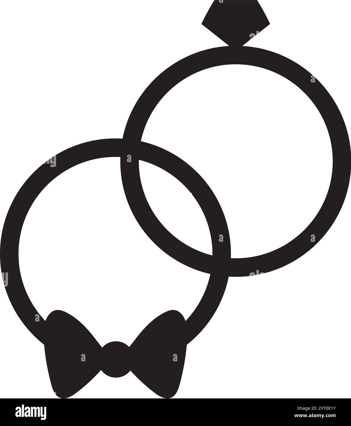 wedding rings for bride and groom Stock Vector Image & Art - Alamy