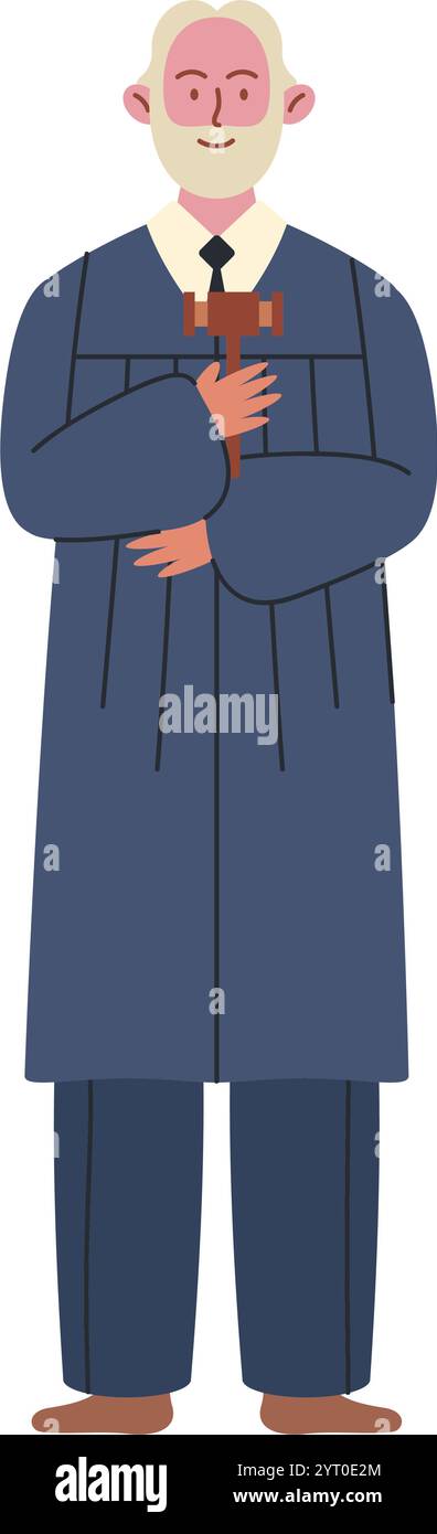 Old man court judge Cut Out Stock Images & Pictures - Alamy