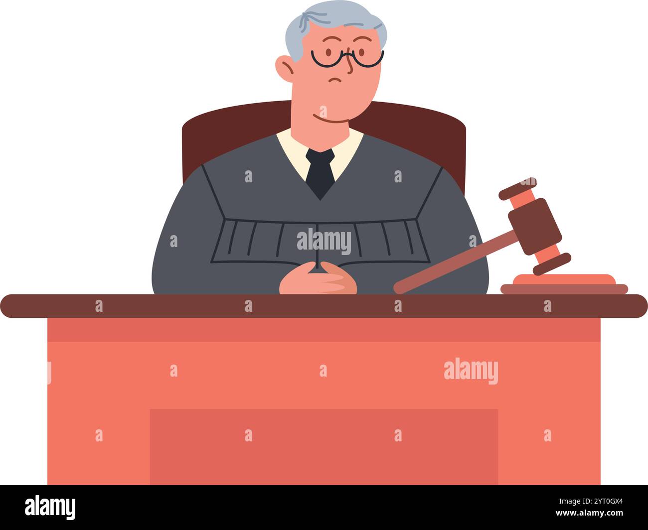Male lawyer in courtroom Cut Out Stock Images & Pictures - Alamy