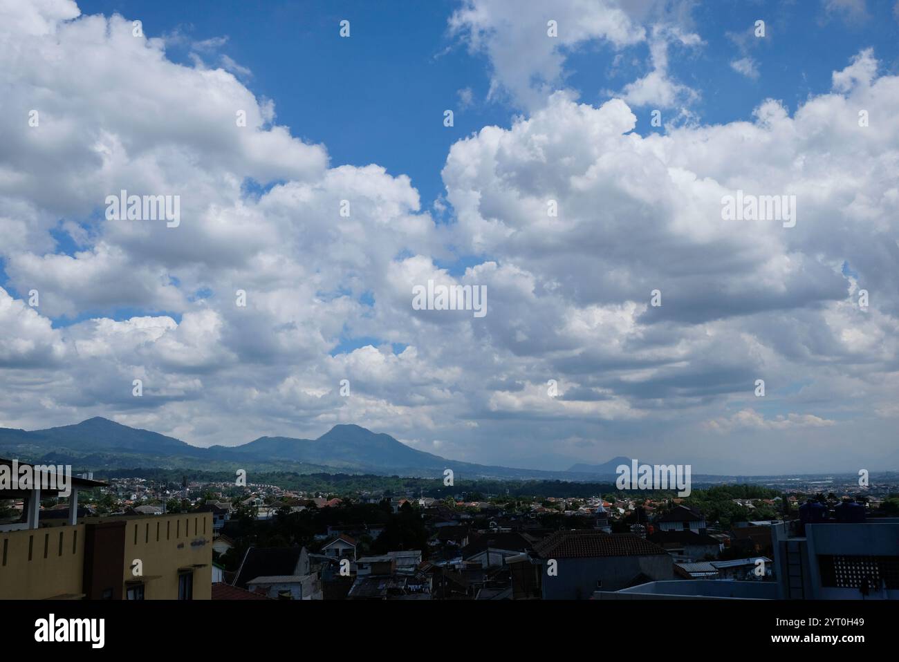 Beautiful aerial view of Bandung city from Dago Atas Stock Photo - Alamy