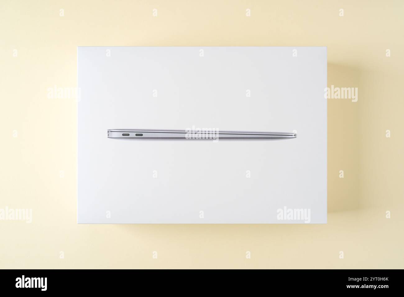Antalya, Turkey - November 28, 2024: Top view of space gray MacBook Air ...