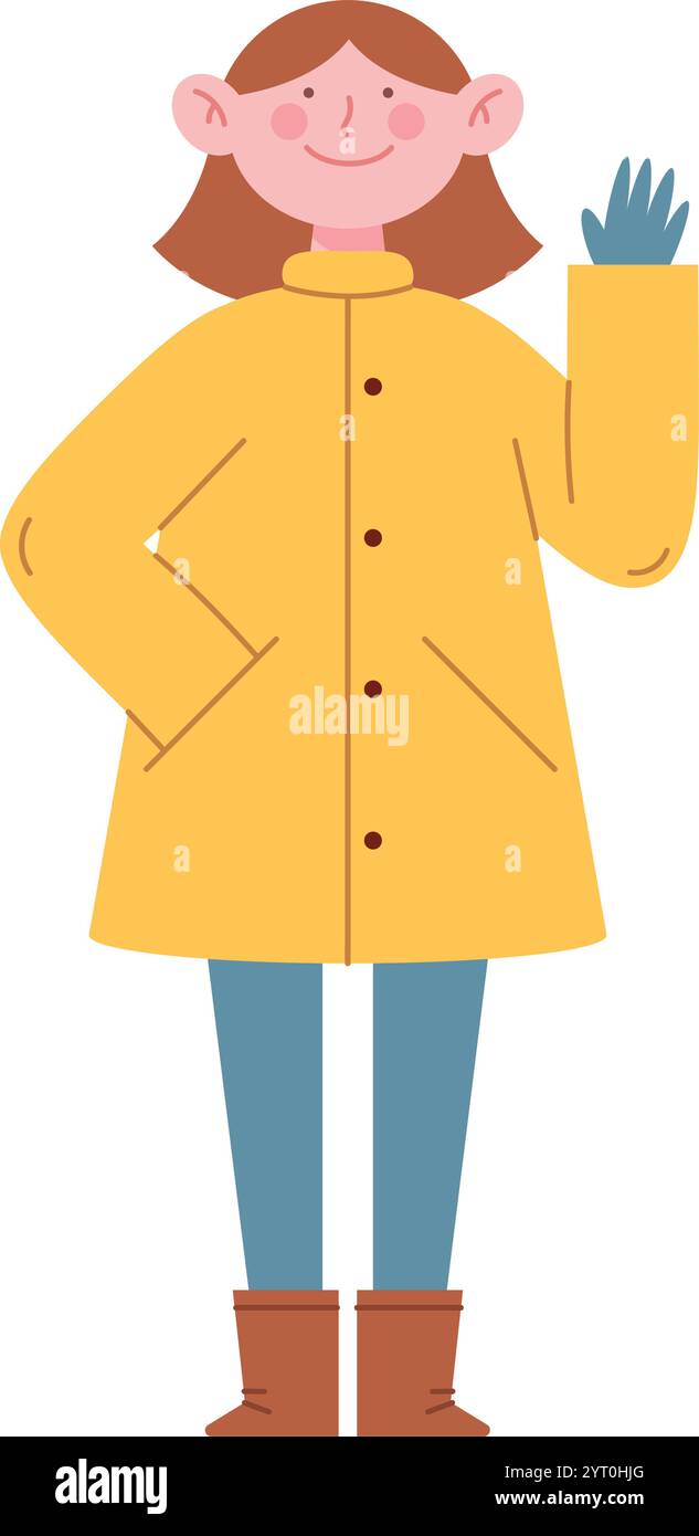 woman cartoon wearing winter clothes Stock Vector Image & Art - Alamy