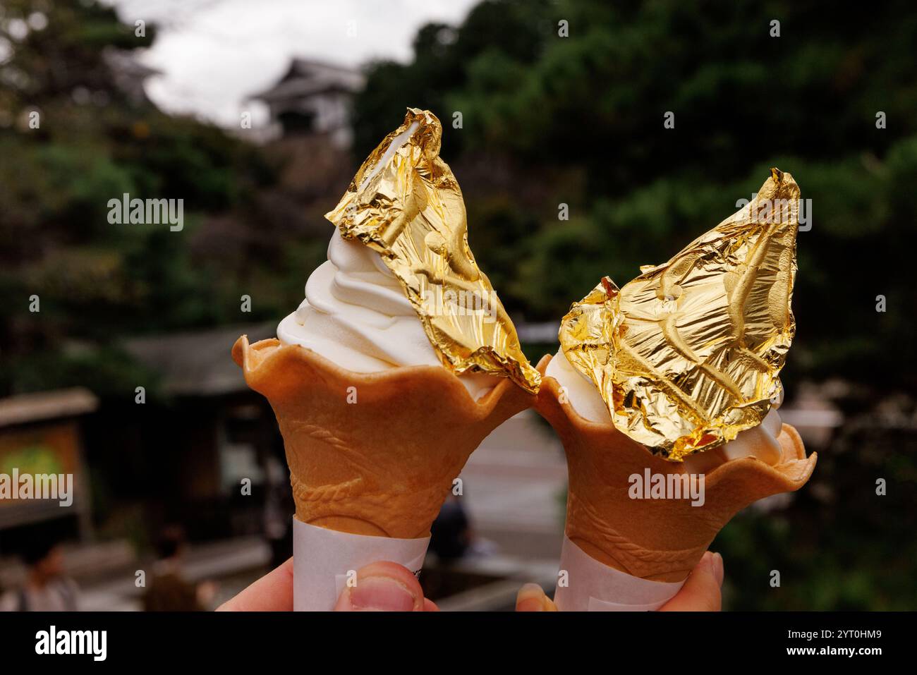 Gold Ice Cream in Kanazawa, Japan Stock Photo - Alamy