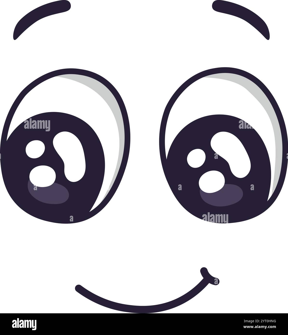 Slight smile expression Stock Vector Images - Alamy