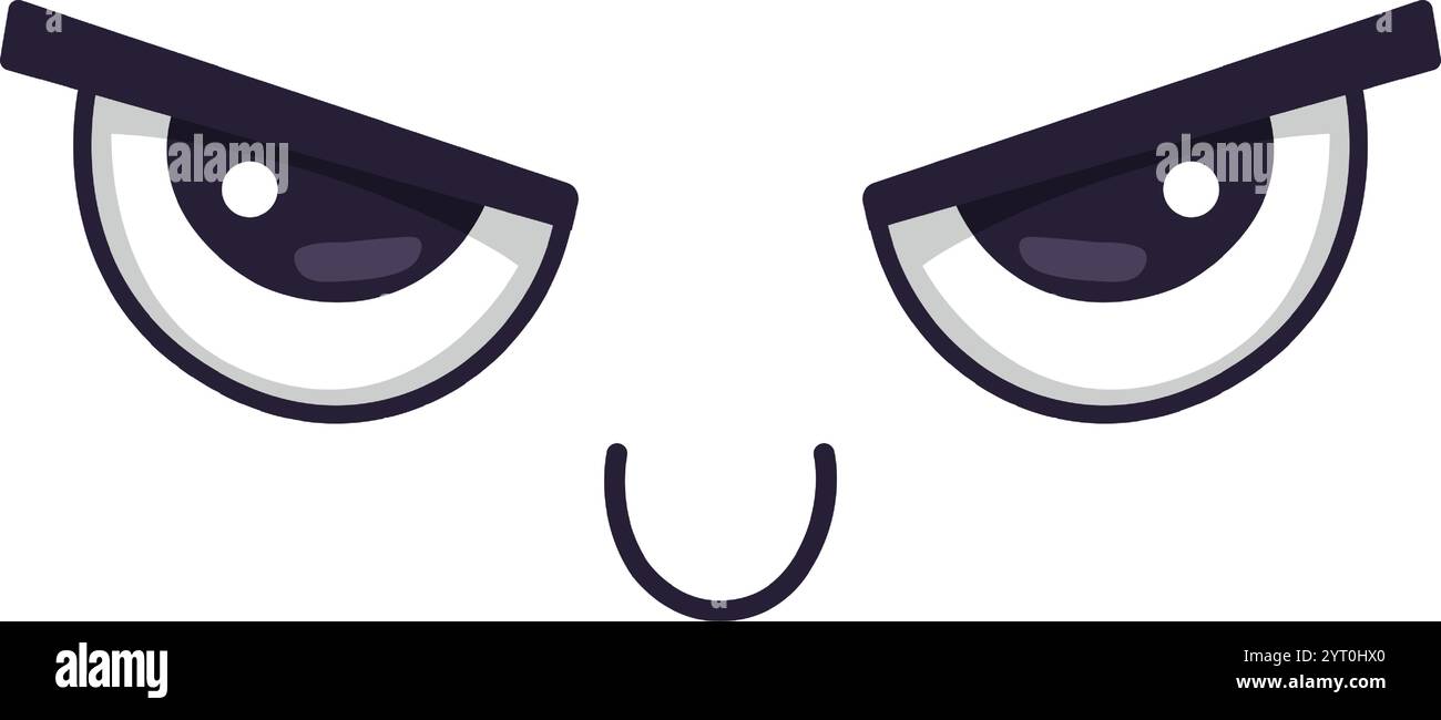 Slight smile expression Stock Vector Images - Alamy