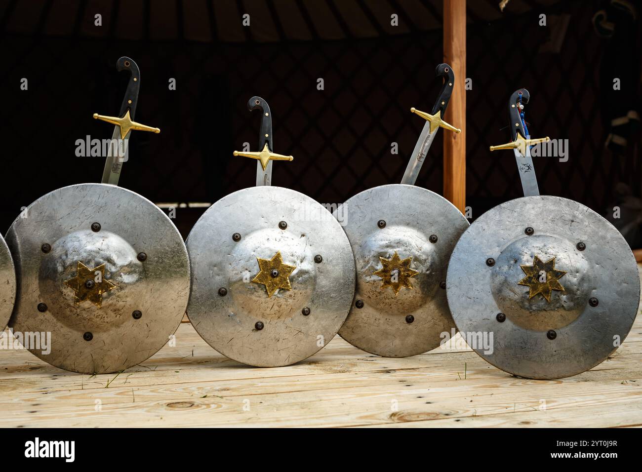 Traditional Turkish swords and shields. Istanbul - 11 May,2018 Stock ...