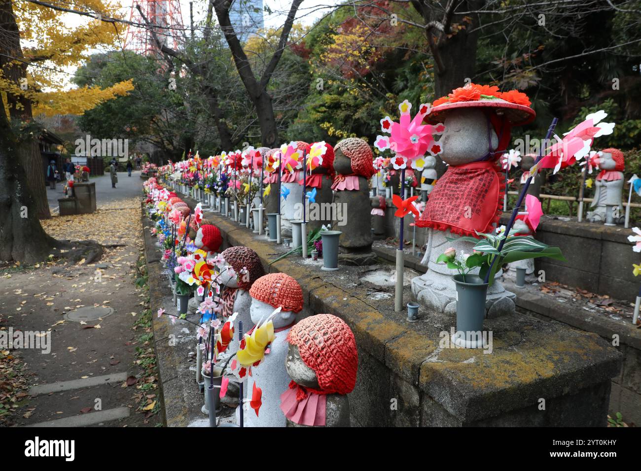 There are 1200 stone Jizo statues memorializing dead babies at the ...