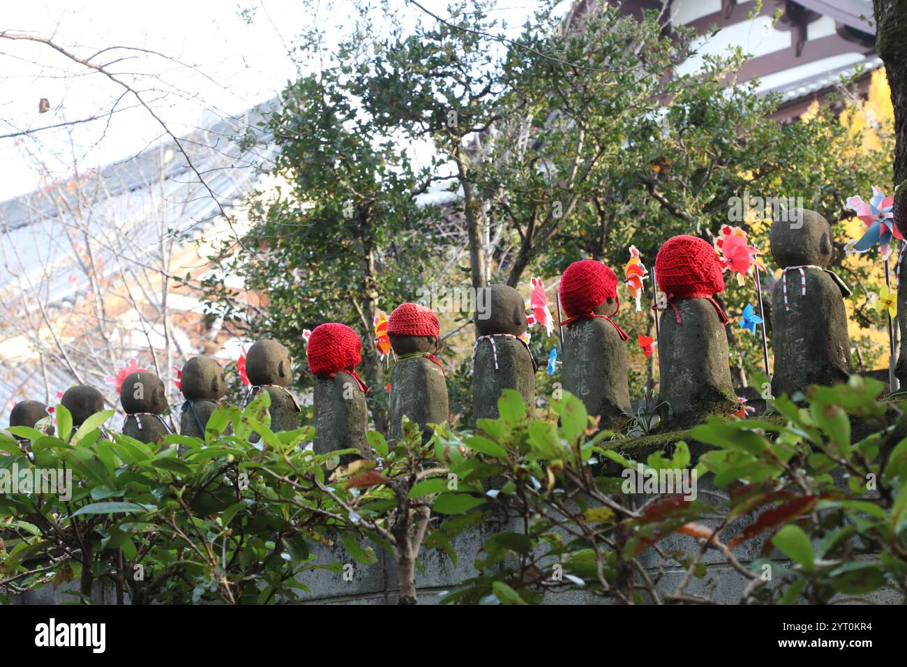 There are 1200 stone Jizo statues memorializing dead babies at the ...