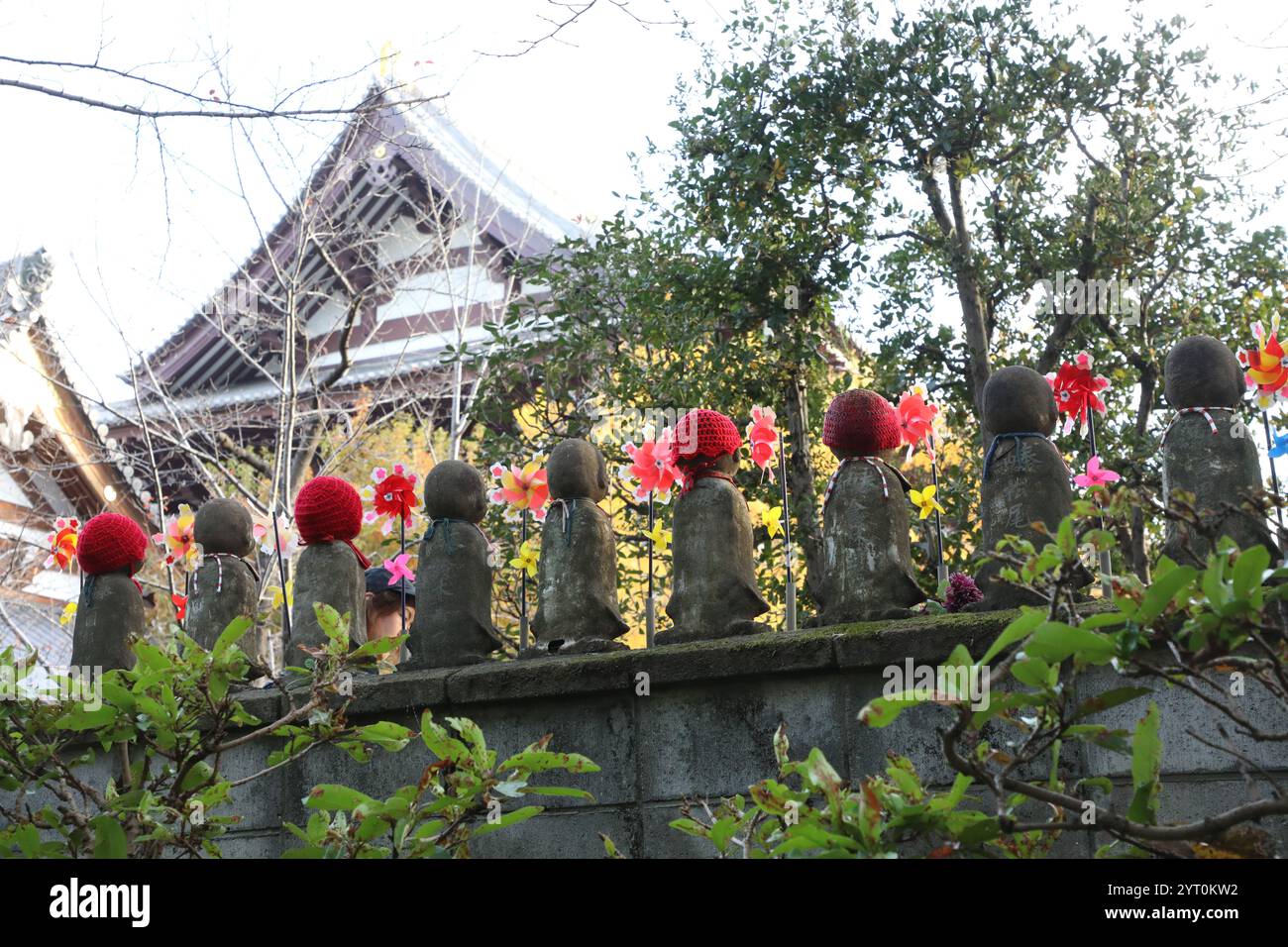 There are 1200 stone Jizo statues memorializing dead babies at the ...
