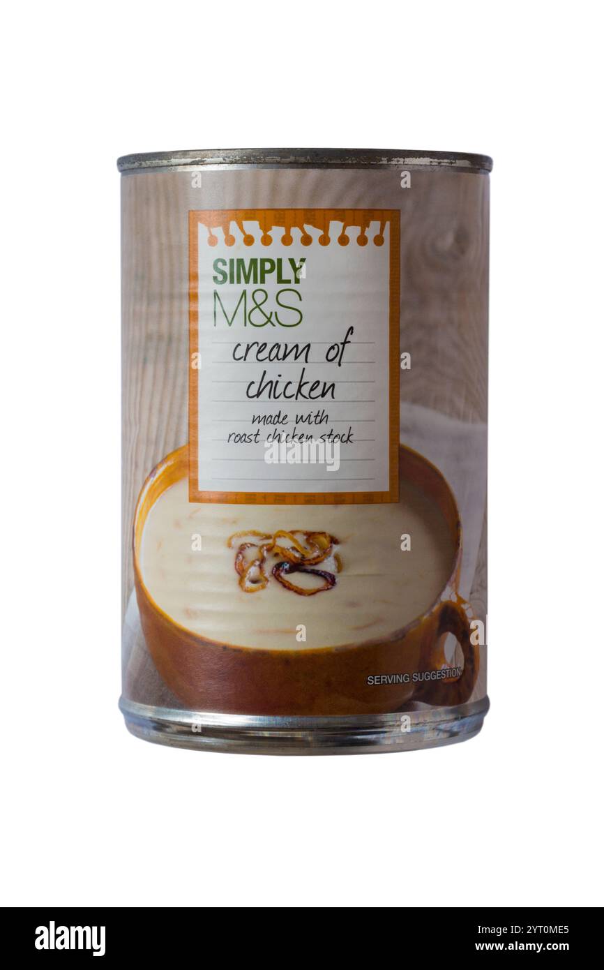 Can tin of Simply M&S Cream of Chicken soup made with roast chicken ...