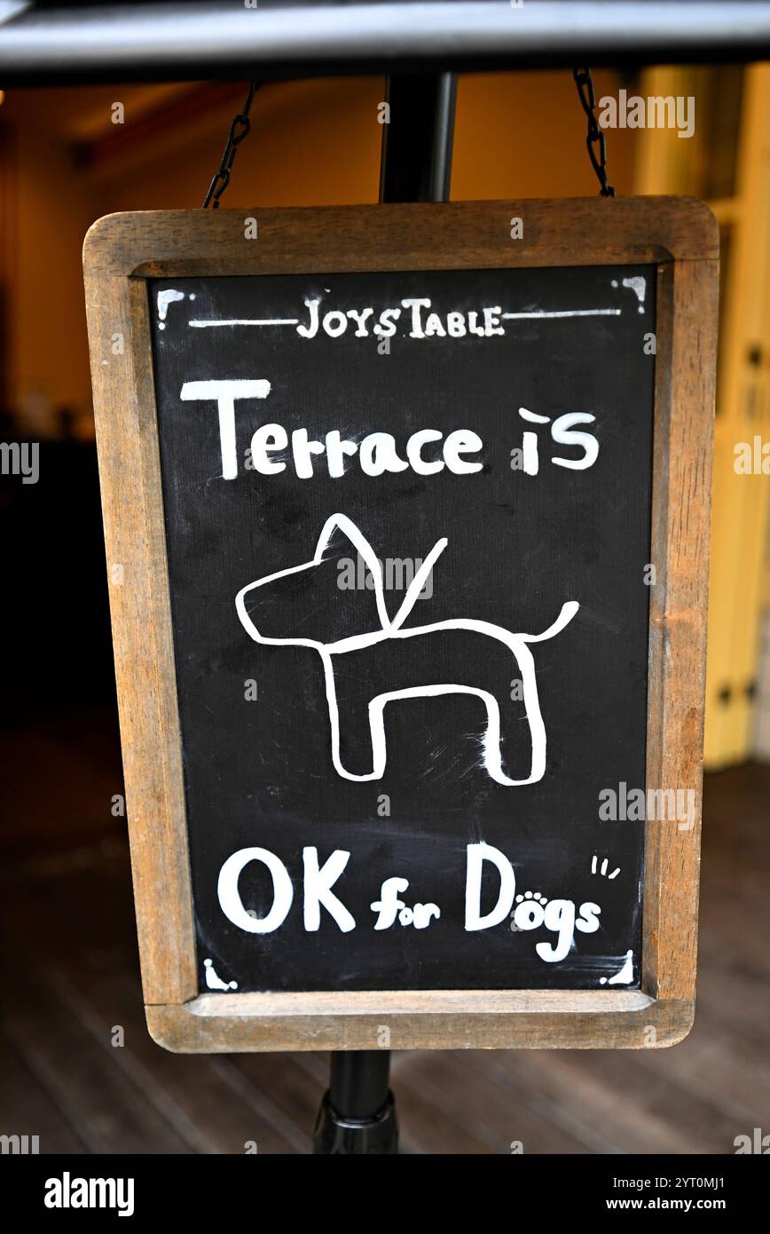 Dogs allowed sign Stock Photo - Alamy