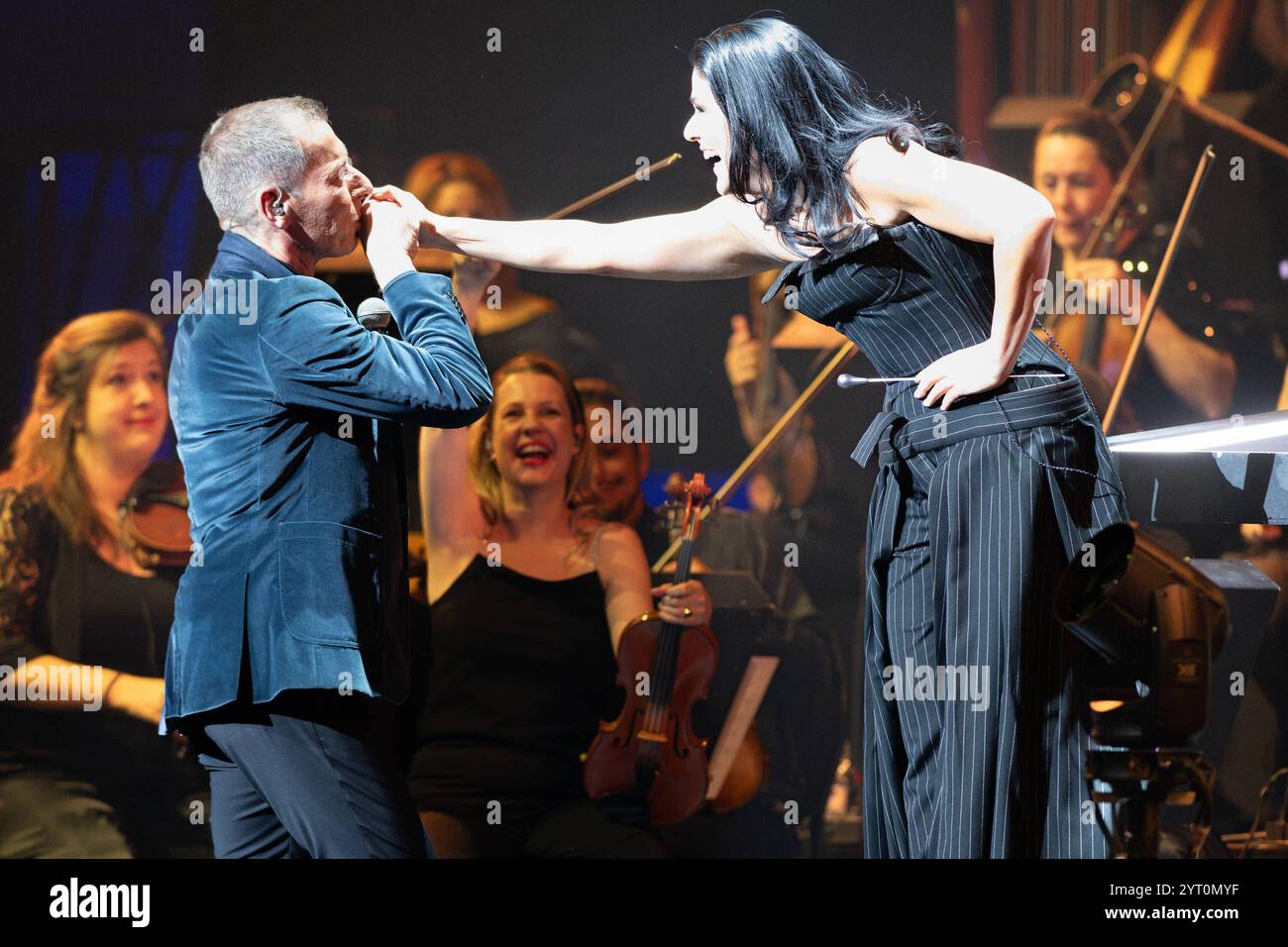 03.12.2024, Markus Othmer und Dirigentin Alexandra Arrieche Die Night ...