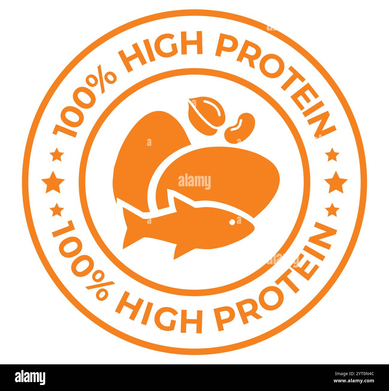 High protein icons set. Flat vector illustration Stock Vector Image ...
