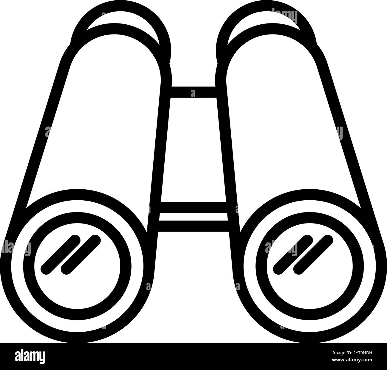 Binoculars line icon. Binocular outline vector sign, linear style ...