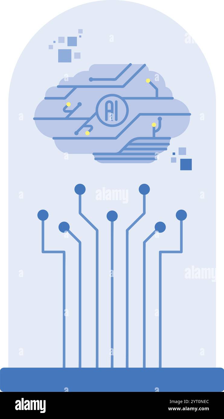 artificial intelligence brain innovation Stock Vector Image & Art - Alamy