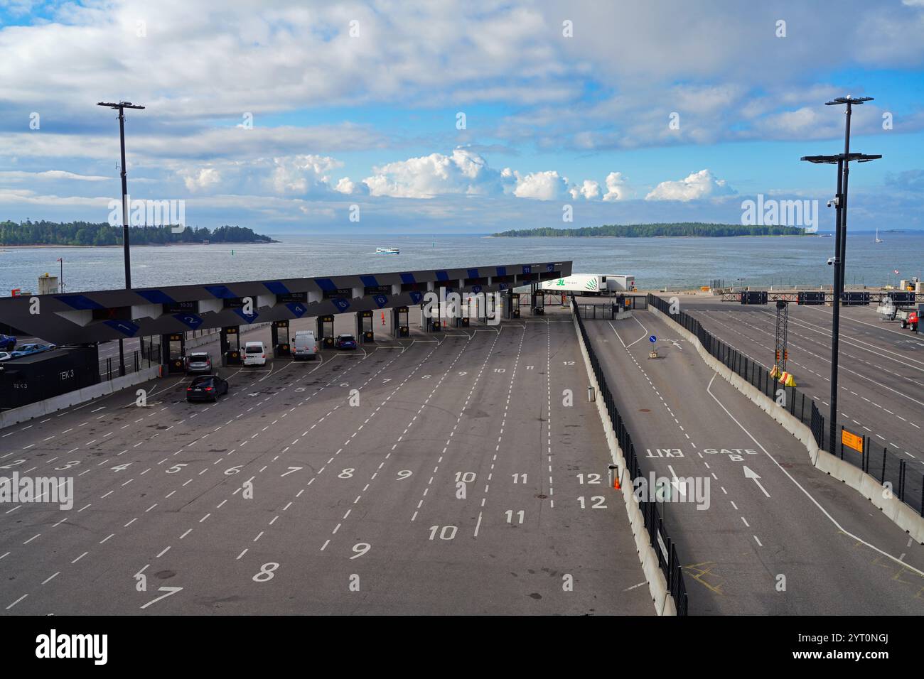 HELSINKI, FINLAND -17 AUG 2024 – View of the West Terminal 2 ferry ...