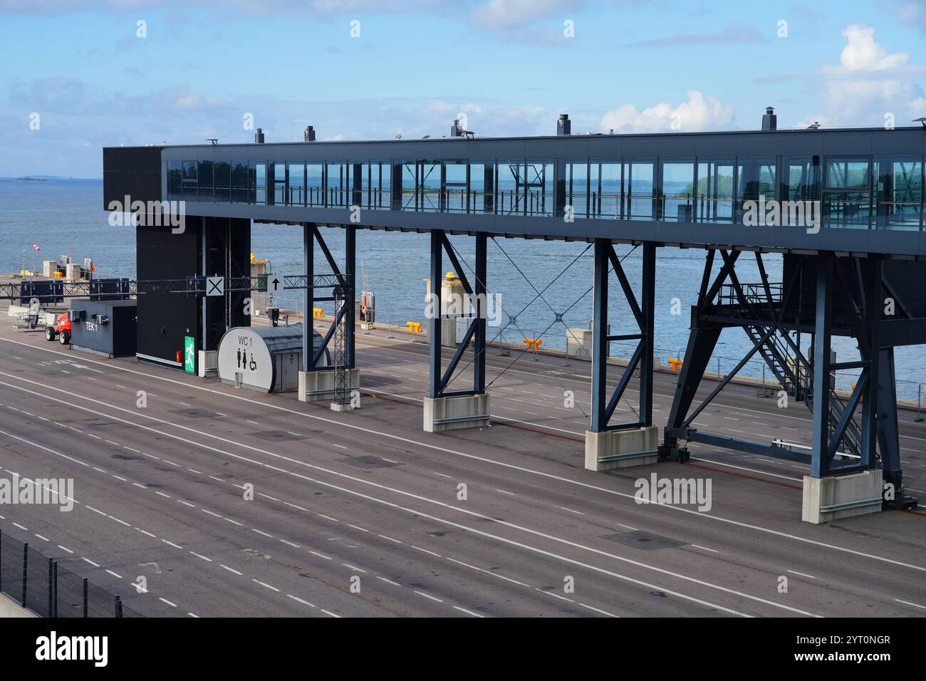 HELSINKI, FINLAND -17 AUG 2024 – View of the West Terminal 2 ferry ...