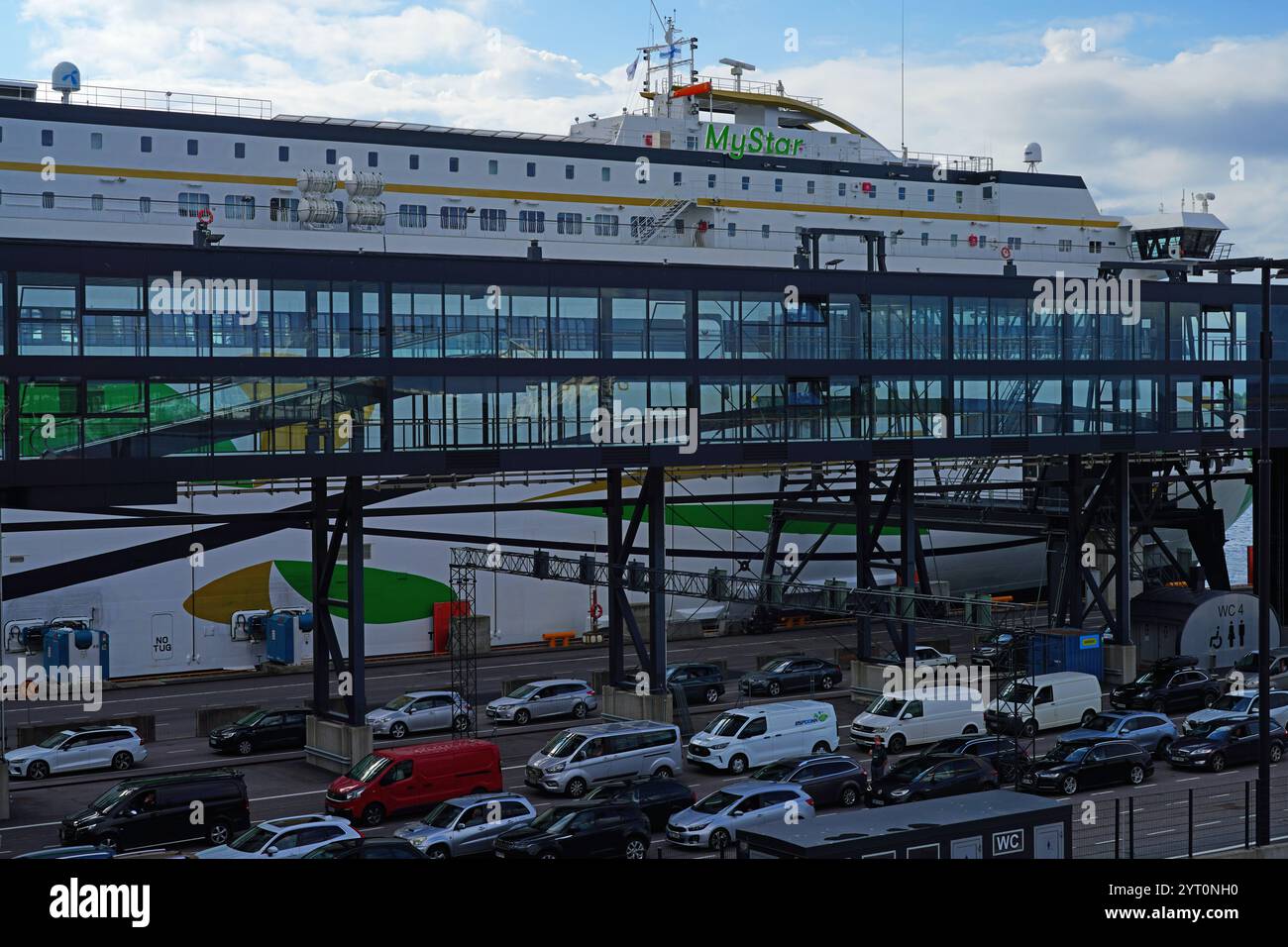 HELSINKI, FINLAND -17 AUG 2024 – View of the West Terminal 2 ferry ...