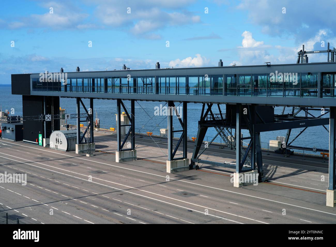 HELSINKI, FINLAND -17 AUG 2024 – View of the West Terminal 2 ferry ...