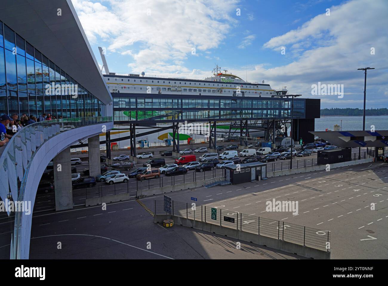 HELSINKI, FINLAND -17 AUG 2024 – View of the West Terminal 2 ferry ...