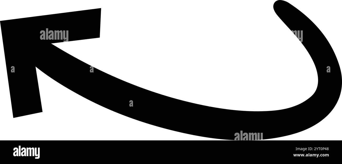 Thick Hand Drawn Arrows Curve Gracefully Creating A Dynamic Visual Path That Conveys Movement