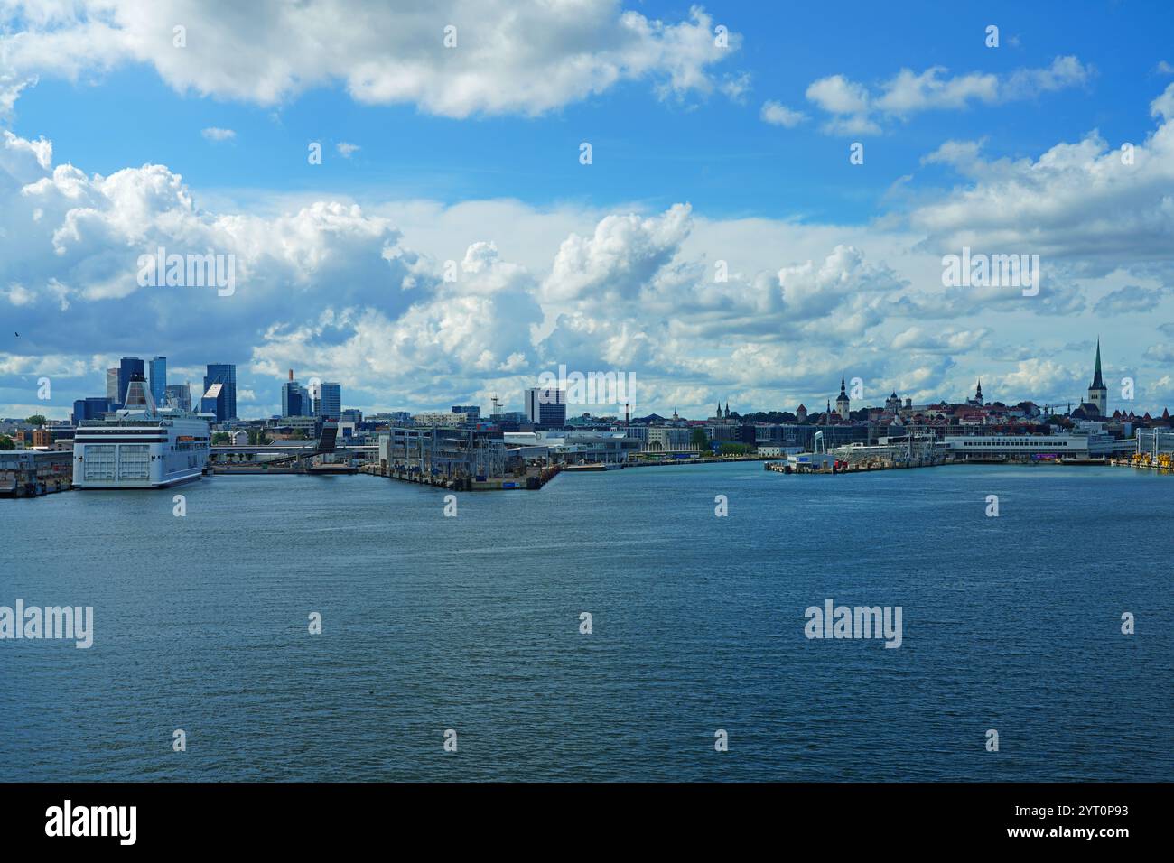 TALLINN, ESTONIA -17 AUG 2024 – Exterior view of the Port of Tallinn ...