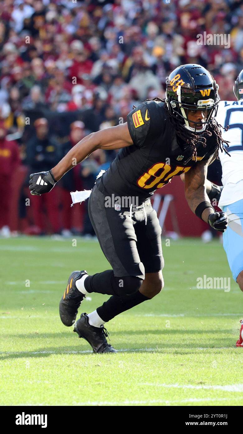 Washington Commanders wide receiver Noah Brown (85) runs a route during ...