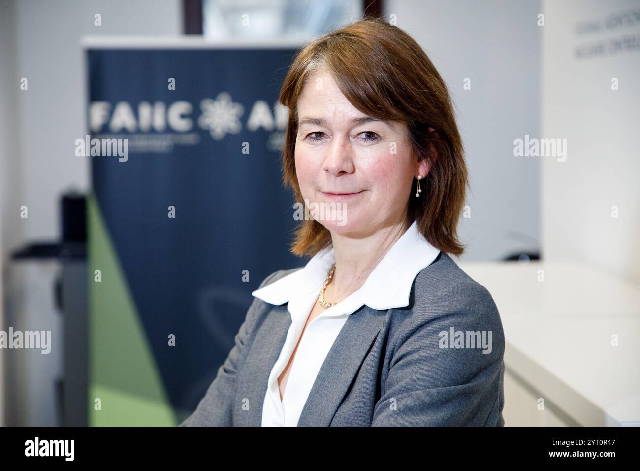 FANC - AFCN director Pascale Absil poses for the photographer during a ...