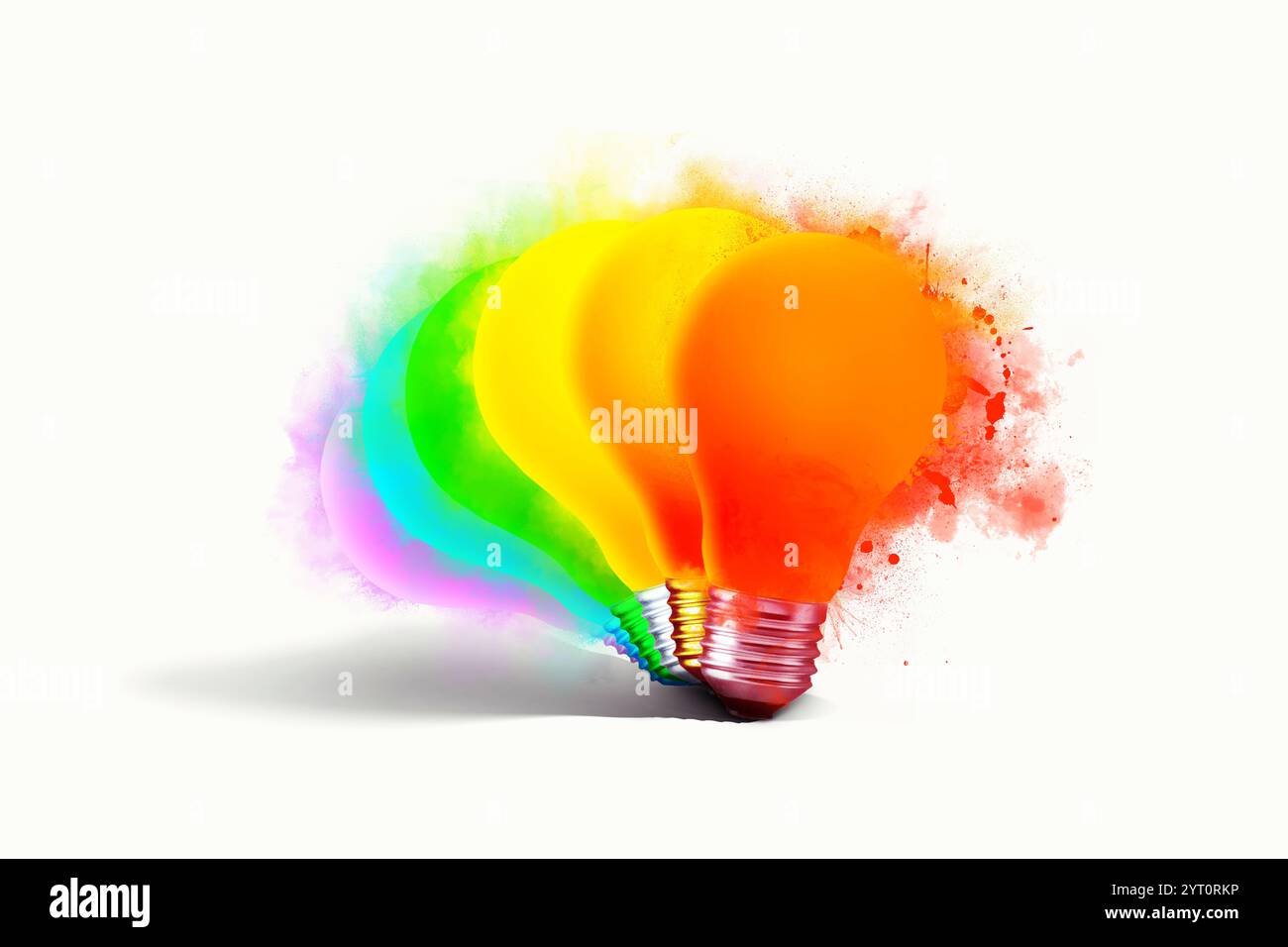 Exploding lightbulb Cut Out Stock Images & Pictures - Alamy