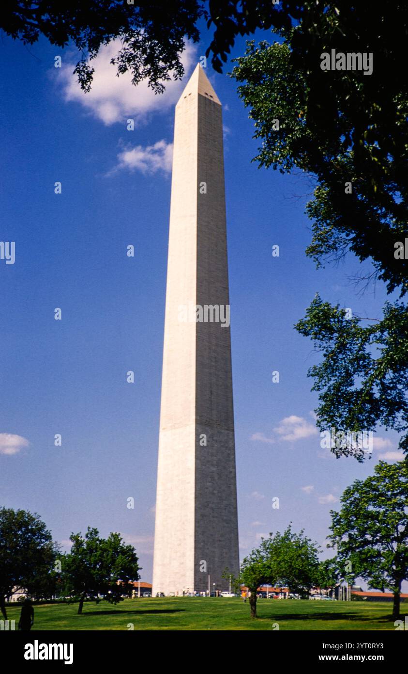 The Washington Monument obelisk, The National Mall, Washington DC, USA ...