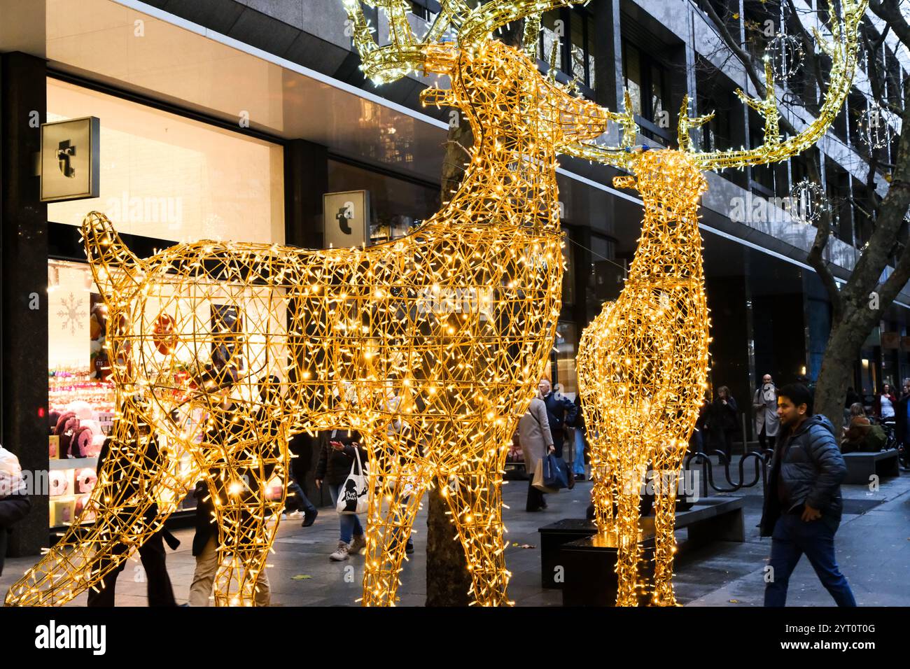 Tottenham Court Road, London, UK. 5th Dec 2024. Christmas decorations ...