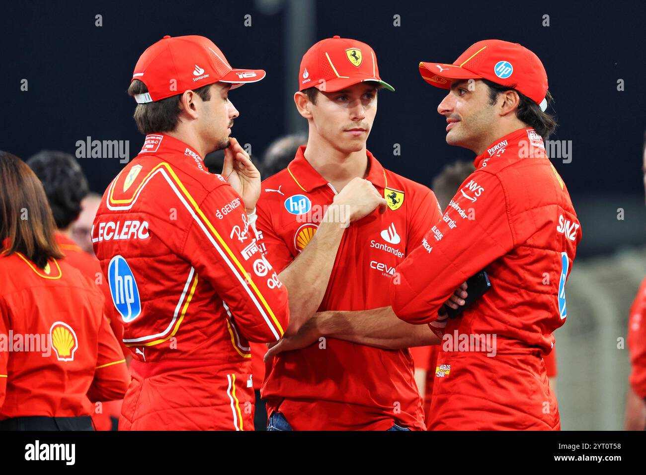 Abu Dhabi, Abu Dhabi. 05th Dec, 2024. (L to R): Charles Leclerc (MON ...