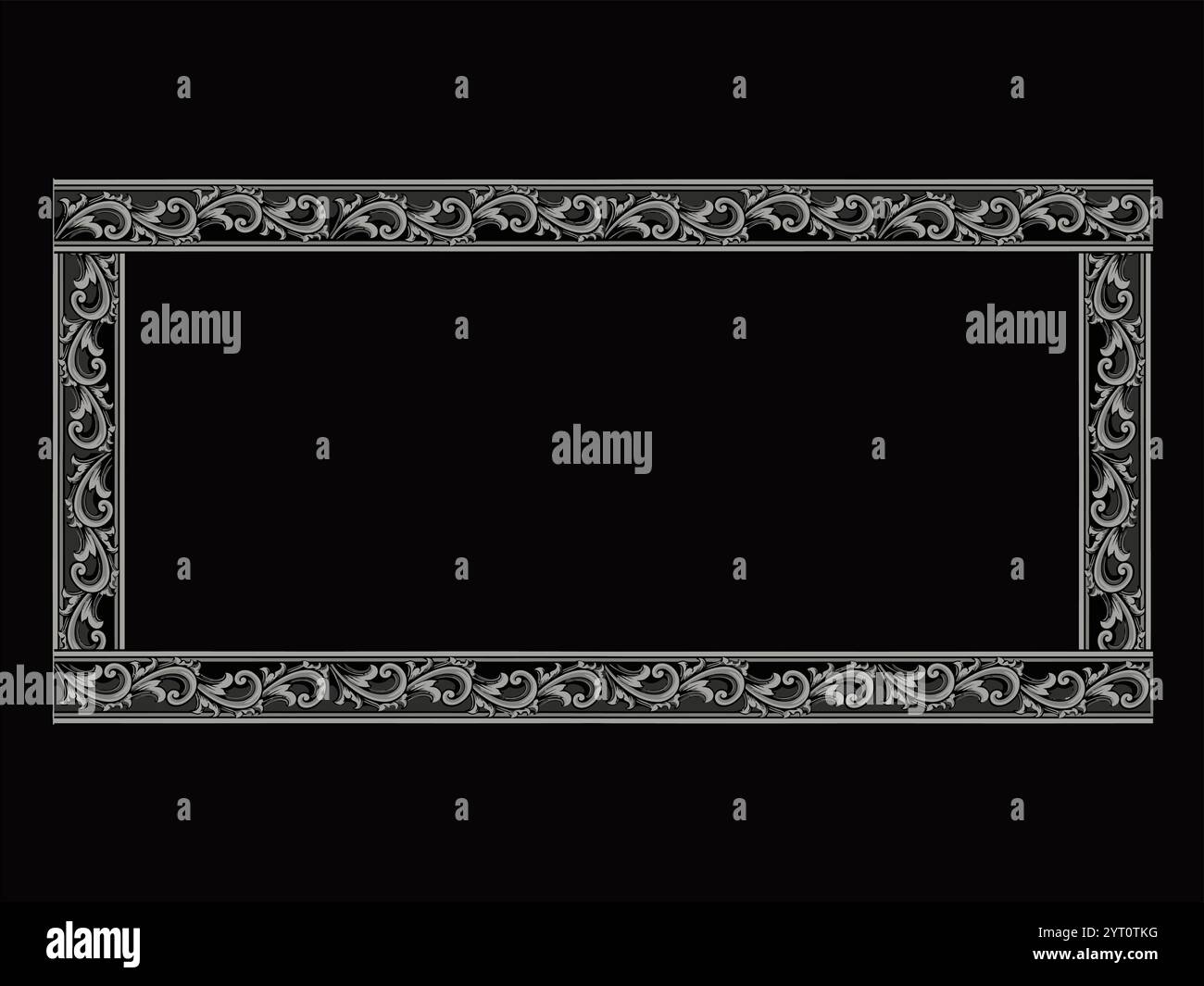 Luxury classic style engraved frame vector design, color editable Stock ...