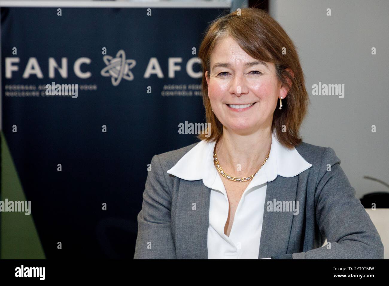 FANC - AFCN director Pascale Absil poses for the photographer during a ...